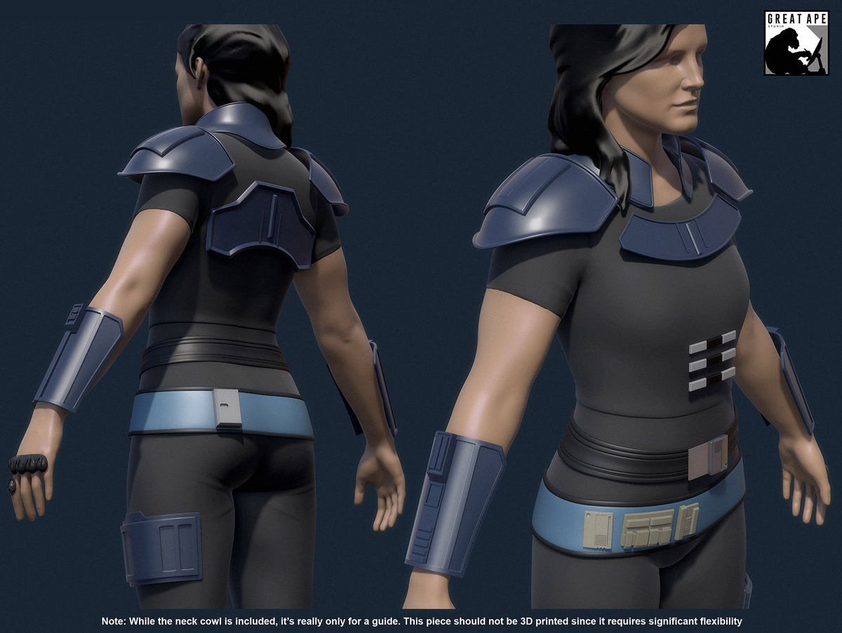 Cara Dune armor bundle models for 3D printing (.STL file download) – Great Ape Studio