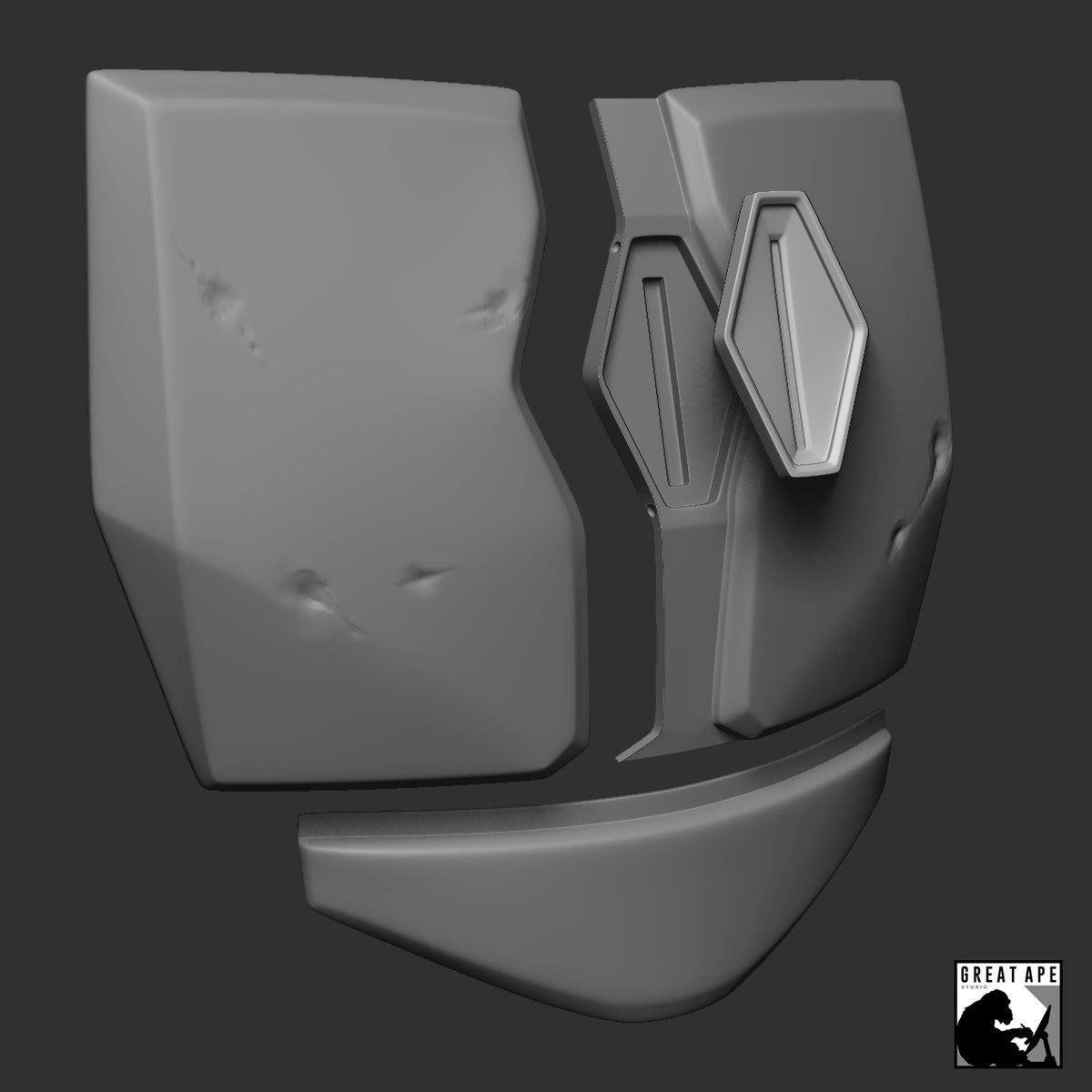 Chest & Ab armor : 'The Mandalorian' model for 3D printing (.STL file ...