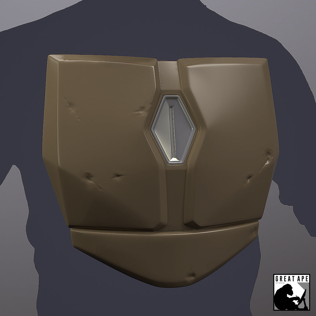 Chest & Ab armor : 'The Mandalorian' model for 3D printing (.STL file ...