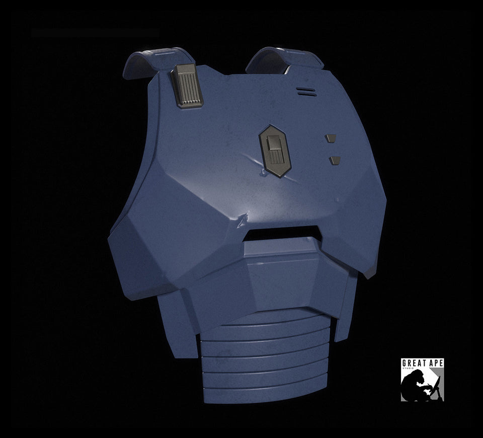 Heavy Infantry Mandalorian 'Paz Vizsla' chest & ab armor model for 3D ...