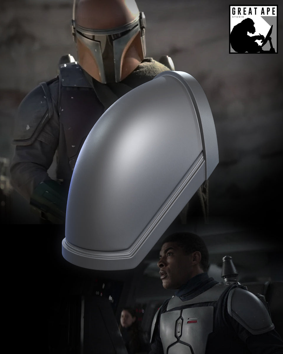 Mandalorian Fleet Commander pauldron STL – Great Ape Studio