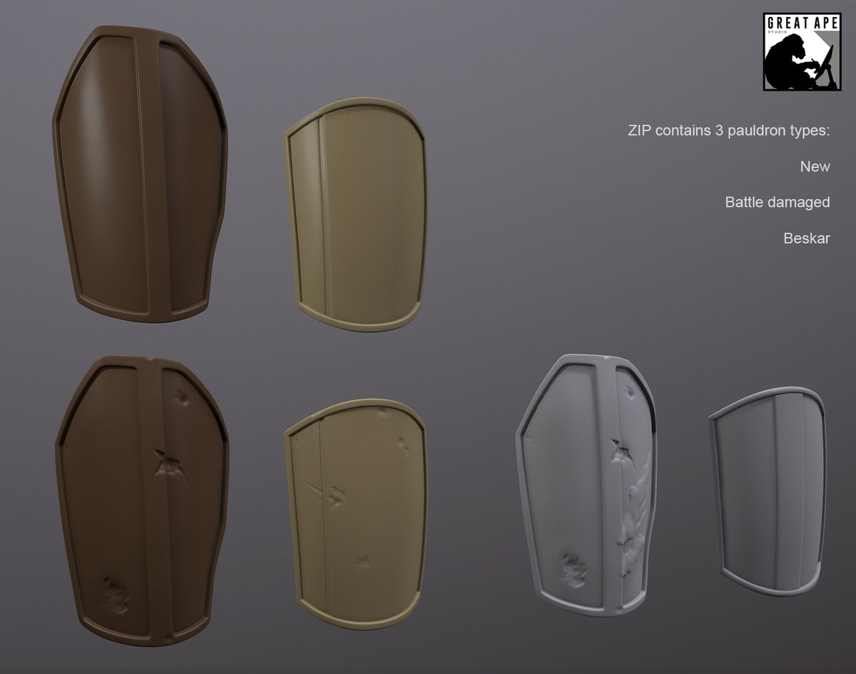 Thigh plates: 'The Mandalorian' models for 3D printing (.STL file down ...